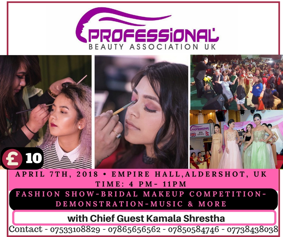Professional Beauty Association UK-Nepal presents Fashion Show, Bridal ...